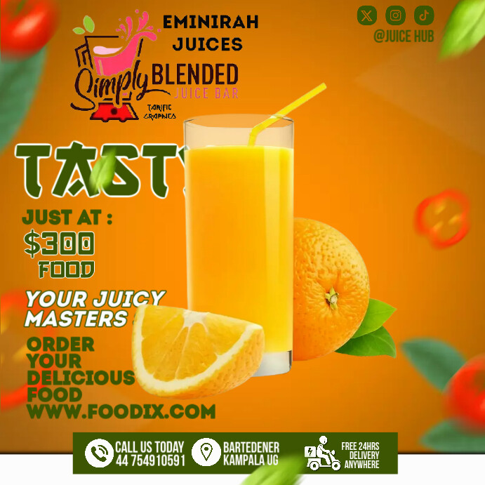 Juice poster Template | PosterMyWall