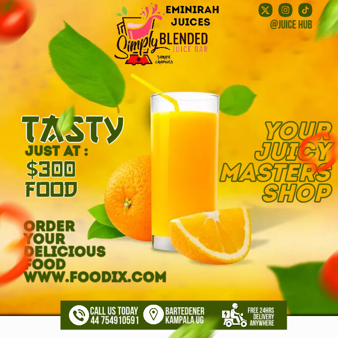 Juice poster Template | PosterMyWall