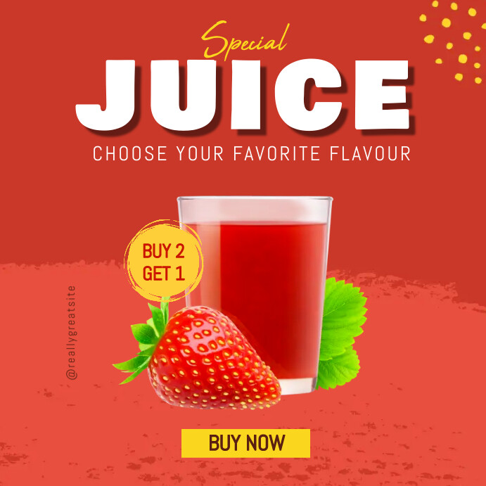 juice special IG post Template | PosterMyWall