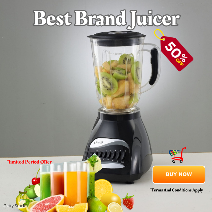 juicer Home Appliances Ad Template | PosterMyWall