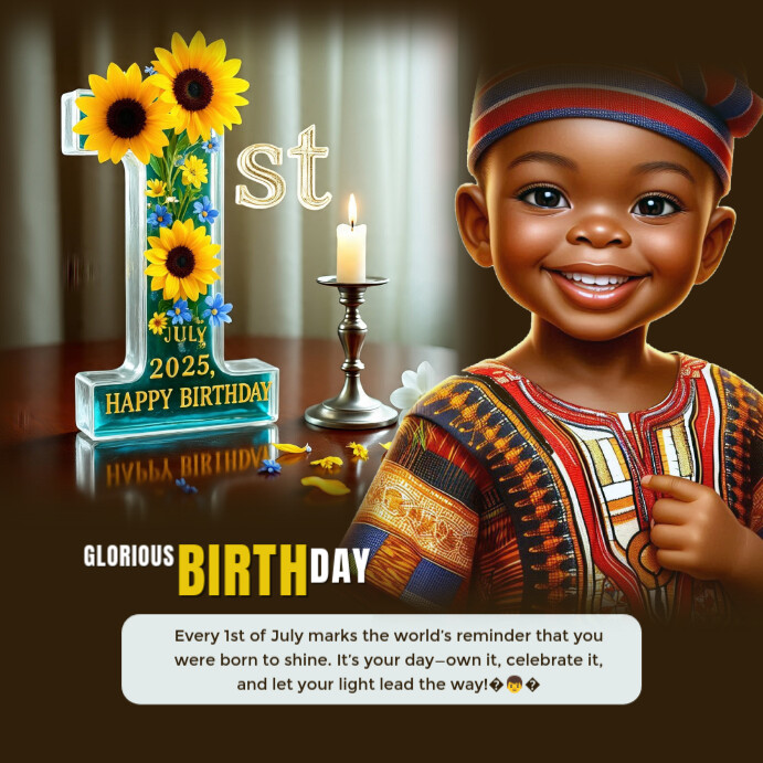 Copy of July 1st birthday | PosterMyWall