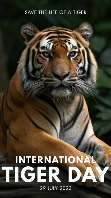 July 29 - International Tiger Day Template | PosterMyWall