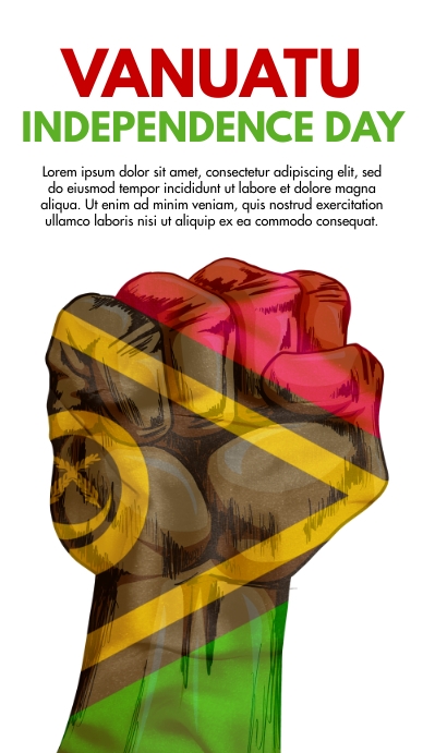 July 30 - Vanuatu Independence Day Template | PosterMyWall