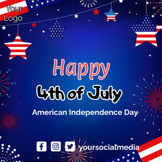 Copy of July 4th Independence Day Online Greeting Car | PosterMyWall