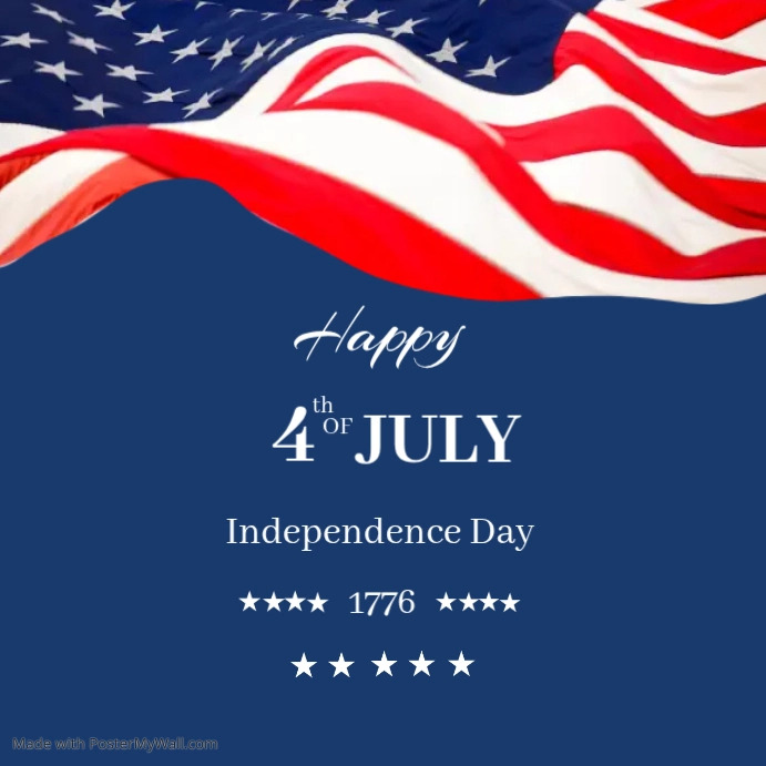 Plantilla de July 4th US independence | PosterMyWall