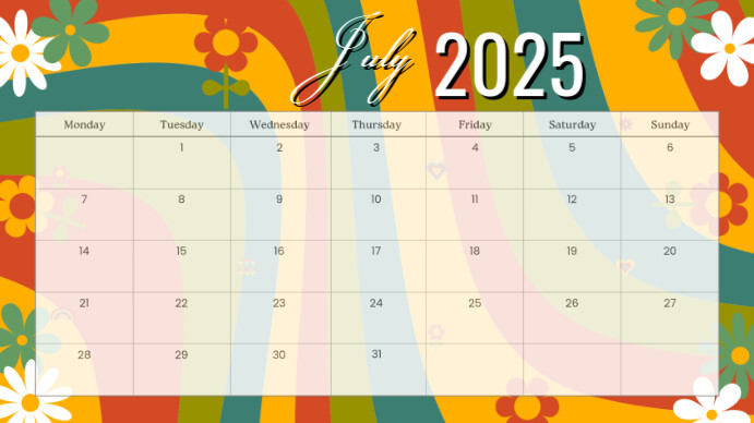 July calendar Template | PosterMyWall