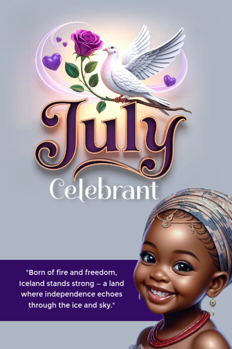 July CELEBRANT Template | PosterMyWall