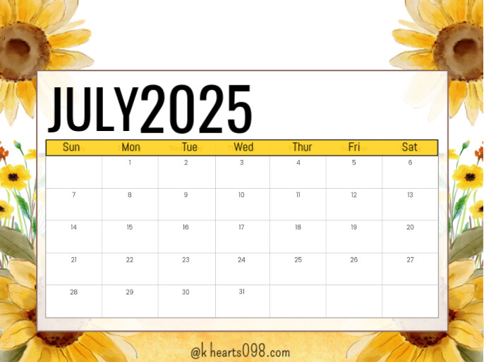 July Template | PosterMyWall