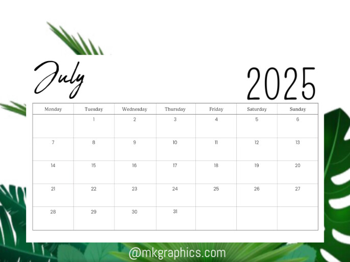 July Template | PosterMyWall