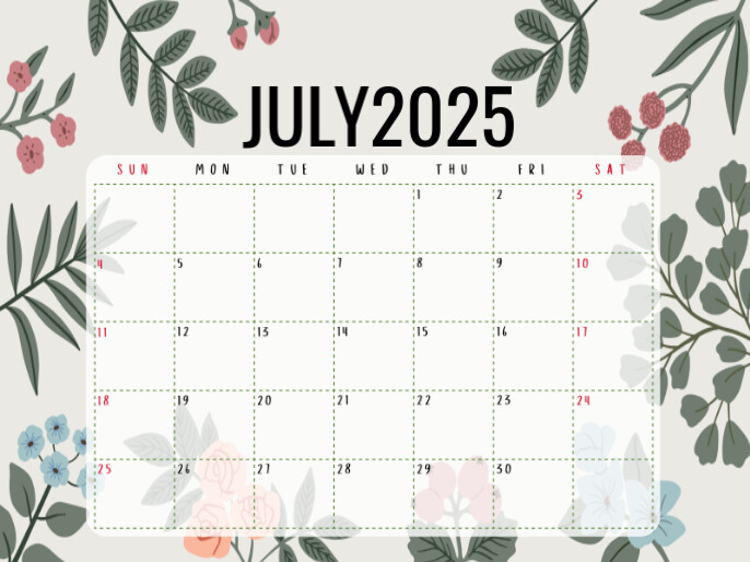 July Template | PosterMyWall