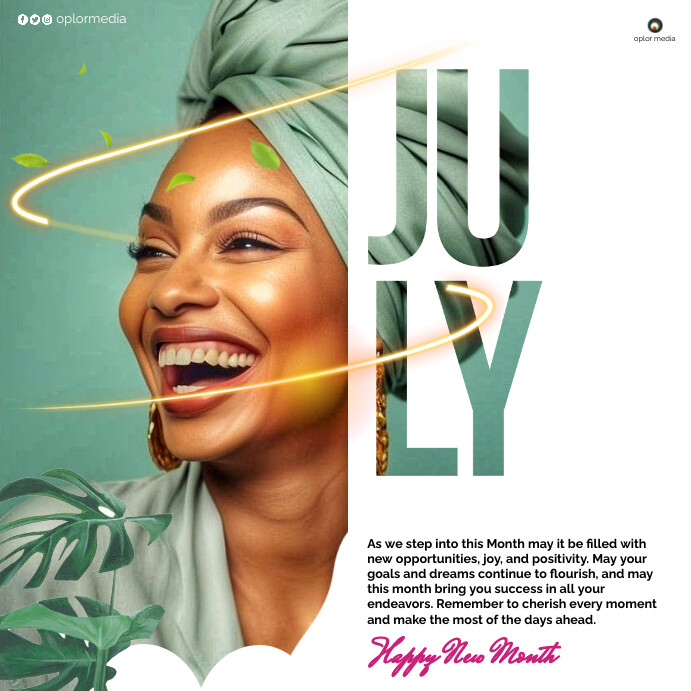 JULy Template | PosterMyWall