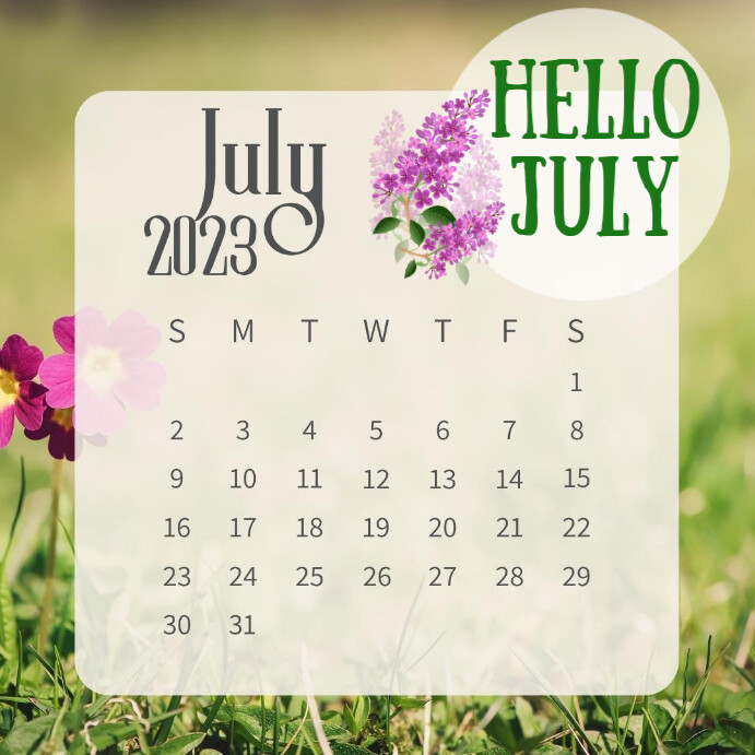 Plantilla de July | PosterMyWall