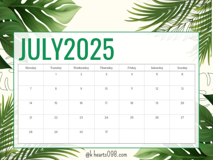 July Template | PosterMyWall