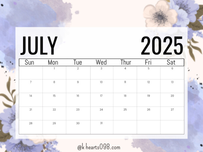 July Template | PosterMyWall