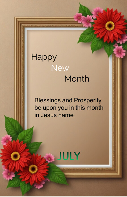 July New Month template design | PosterMyWall
