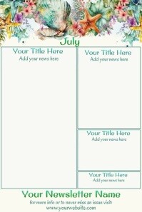 July Newsletter by Paula Template | PosterMyWall