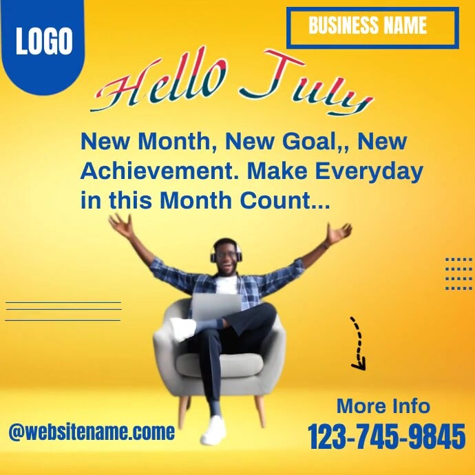 July template | PosterMyWall