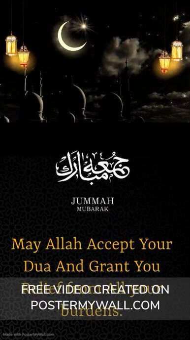 Copy of Juma Mubarak video template design | PosterMyWall