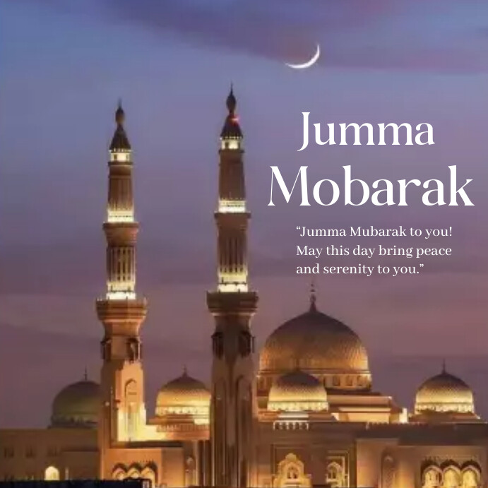 Jumma Mubarak Instagram Post Template Postermywall