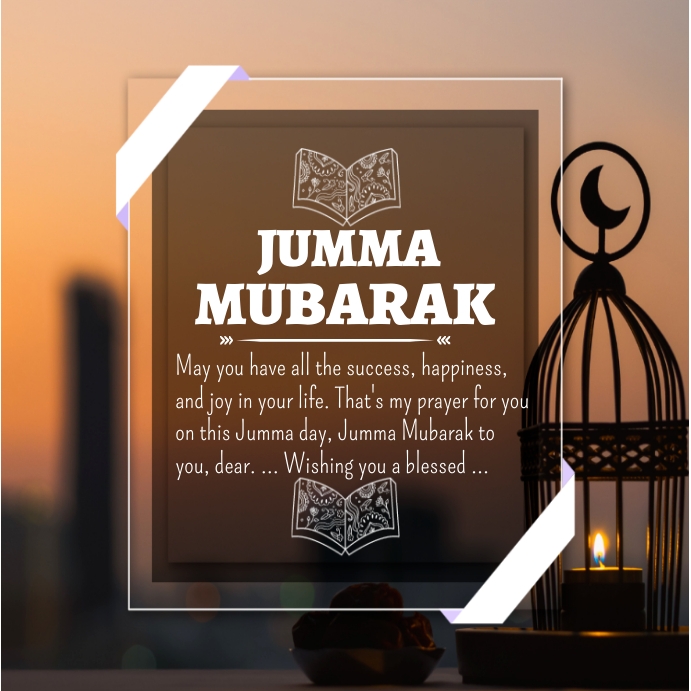 Jumma Mubarak Instagram post Template | PosterMyWall