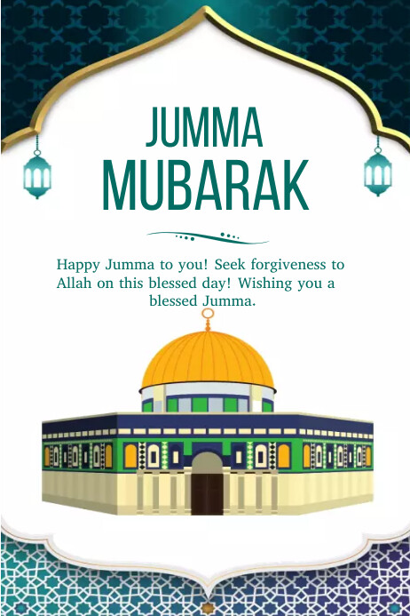 Jumma Mubarak Poster Design Template | PosterMyWall