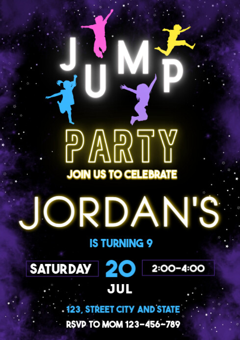 Jump Invitation Template | PosterMyWall