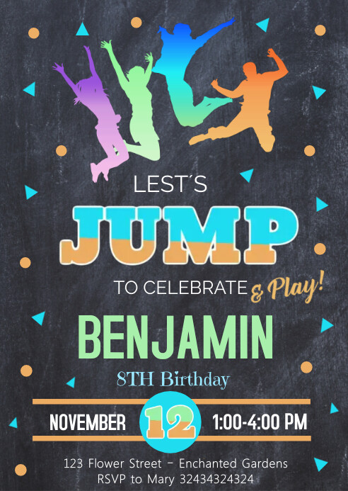 Jump Invitation Template | PosterMyWall