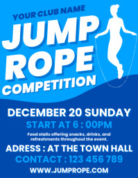 jump rope competition flyer design Template | PosterMyWall