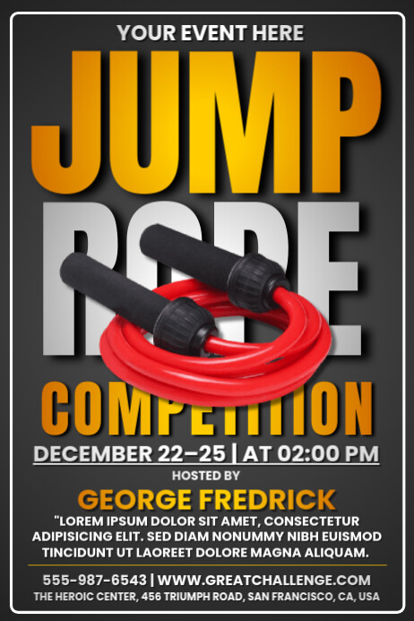 Copy of Jump rope | PosterMyWall