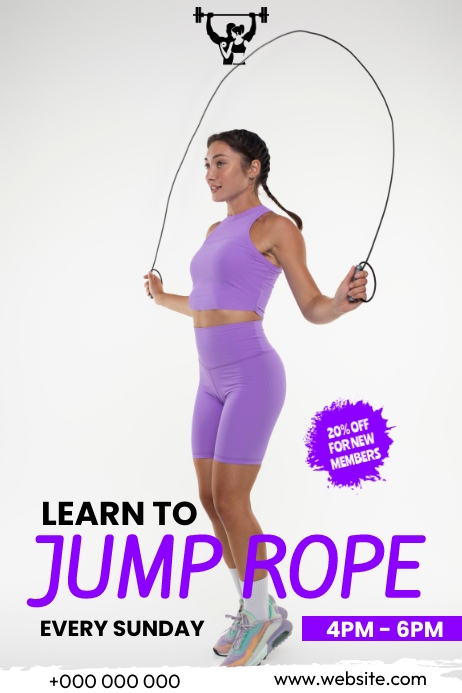 Jump rope poster Template | PosterMyWall