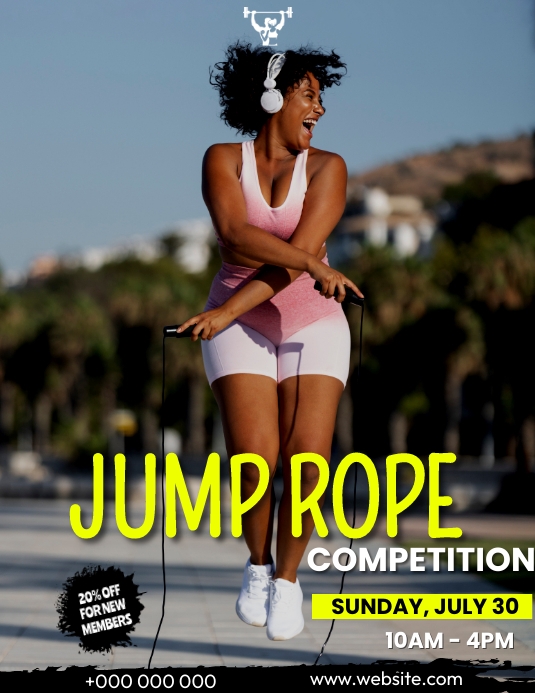 Jump rope poster Template | PosterMyWall
