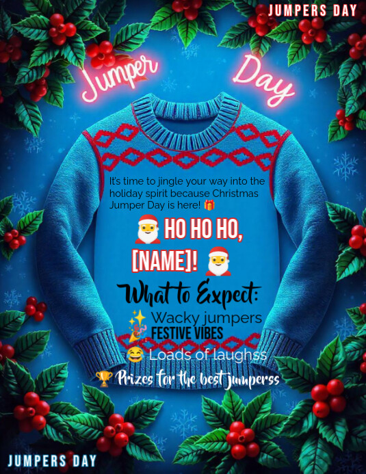 Copy of Jumper Day and Ugly Sweater Party | PosterMyWall