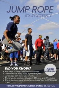 Jump rope Template | PosterMyWall