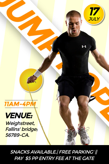 Copy of JUMPROPE EVENT POSTER TEMPLATE (2) | PosterMyWall