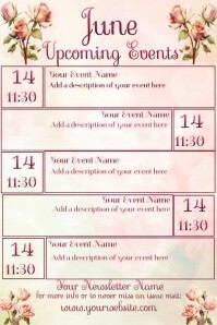 June Calendar by Paula Template | PosterMyWall