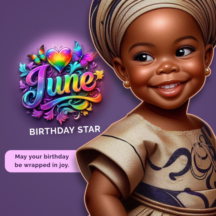 Copy of June celebrant | PosterMyWall