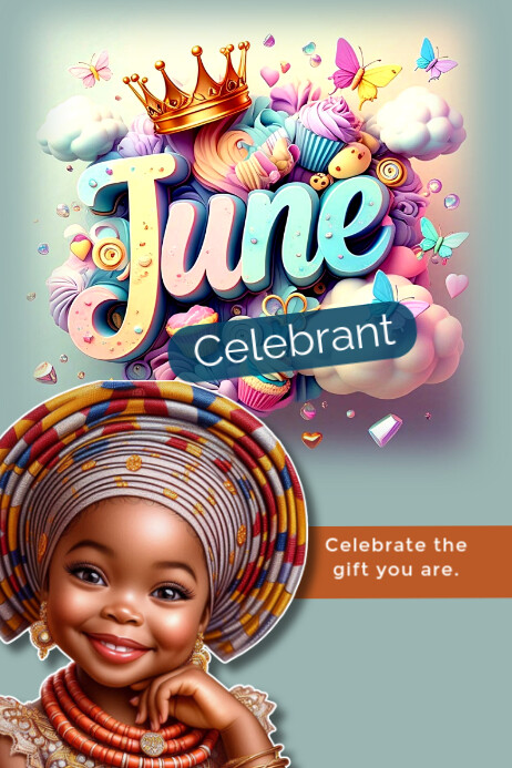 June celebrant Template | PosterMyWall