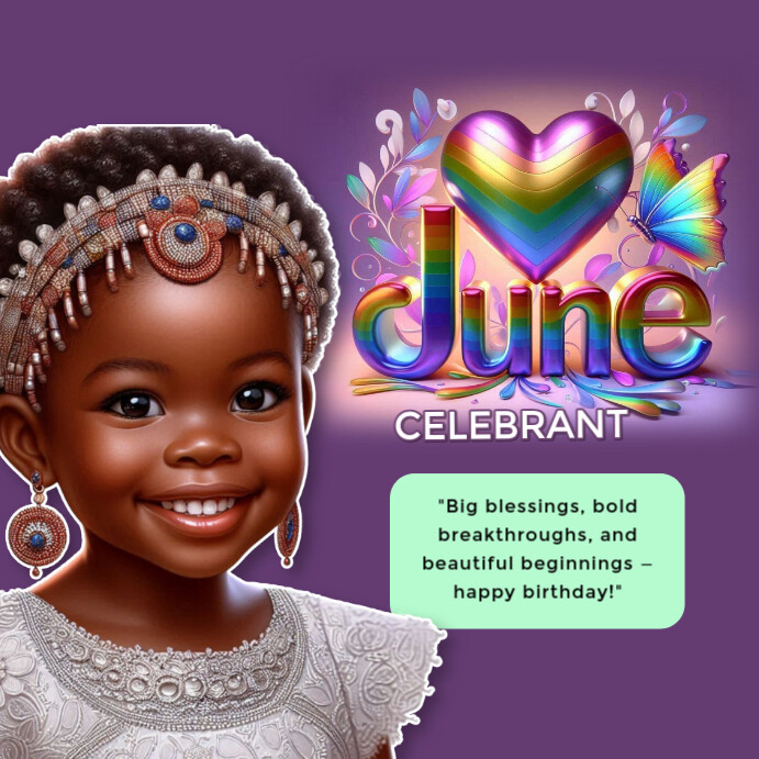 Copy of June celebrant | PosterMyWall