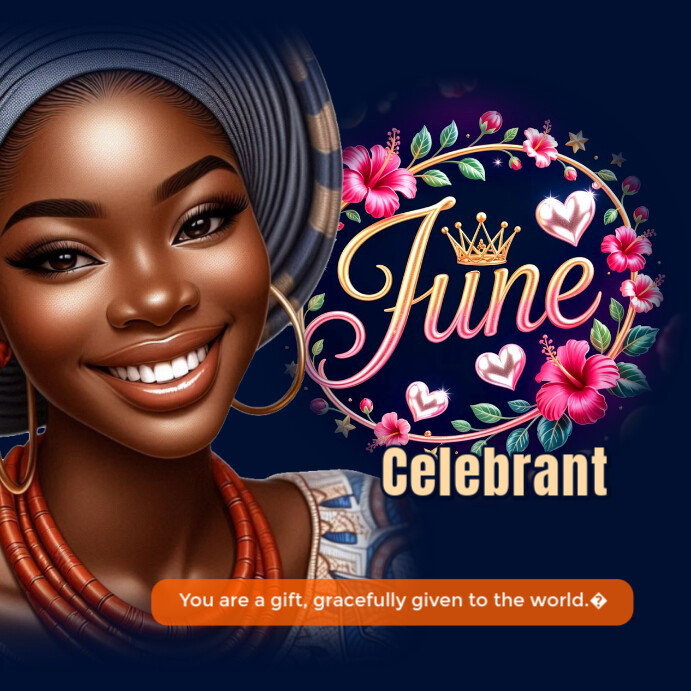 Copy of June celebrant | PosterMyWall