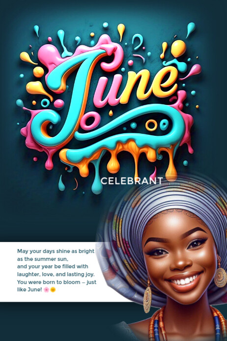 Copy of June celebrant | PosterMyWall