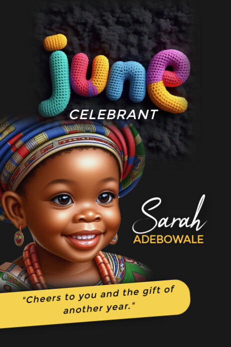June celebrant Template | PosterMyWall