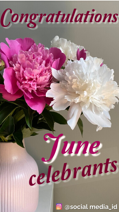 Copy of June celebrants happy new month | PosterMyWall