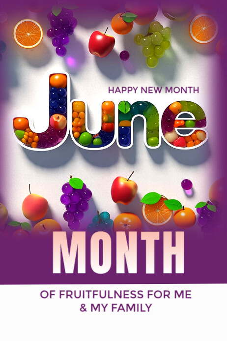 JUNE Template | PosterMyWall