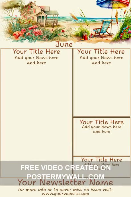 June Newsletter Template | PosterMyWall