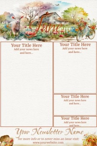 June Newsletter Template | PosterMyWall