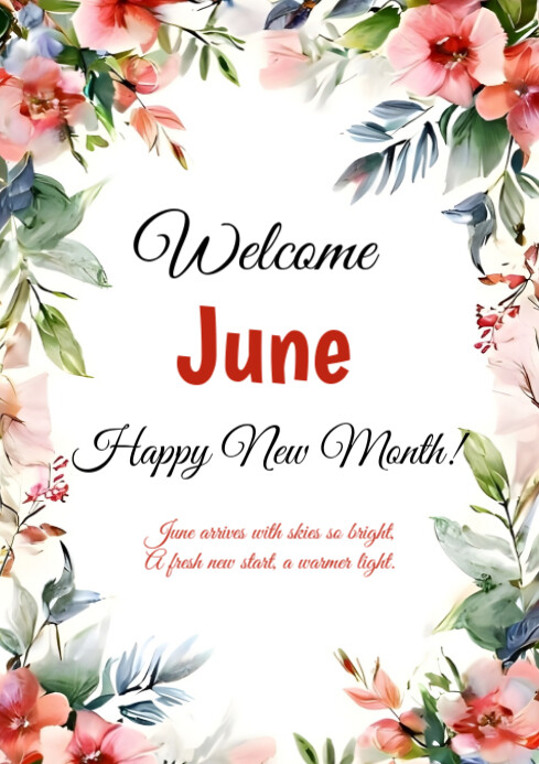 June Post A4 Template | PosterMyWall