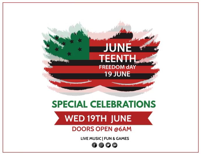 Copy of june teenth poster | PosterMyWall