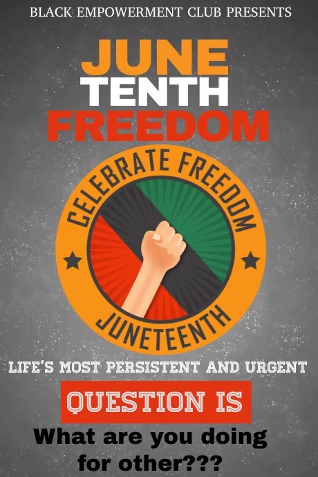 june teenth poster Template | PosterMyWall