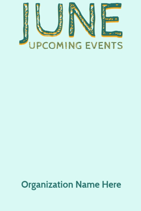 Copy of June Upcoming Events Beachy Video Calendar | PosterMyWall