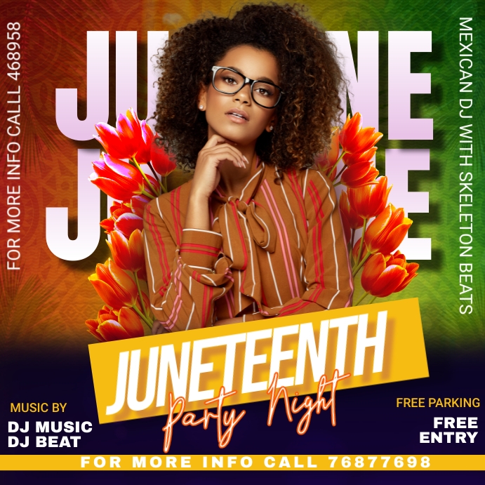 Juneteenth, Black history month Template | PosterMyWall